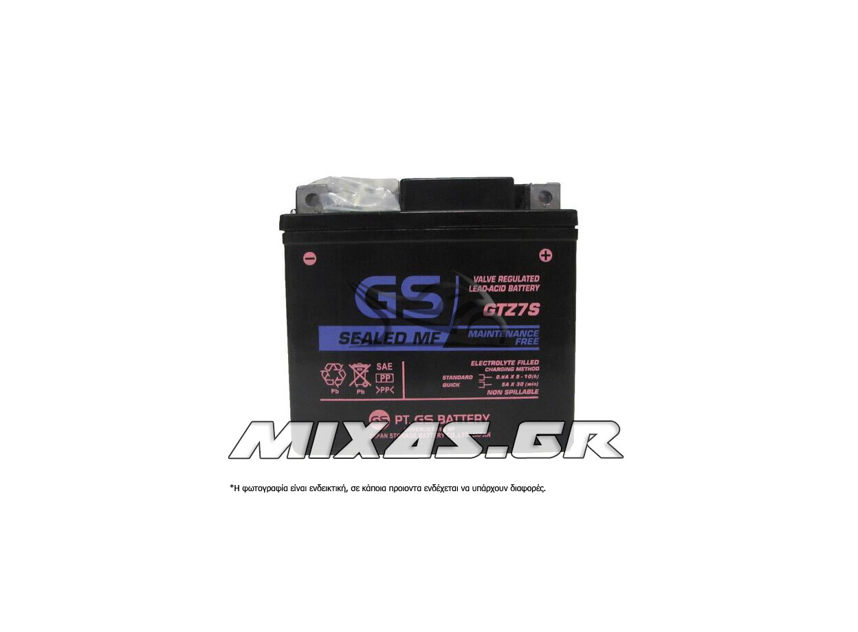 Παπί & Moto :: Ηλεκτρικά & Ανάφλεξη :: Μπαταρίες :: ΜΠΑΤΑΡΙΑ GS YTZ7S ...